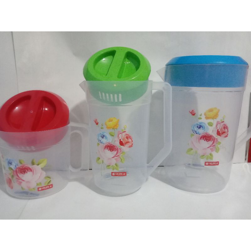 Jual LION STAR TEKO/TEKO AIR MINUM PLASTIK /K-4 WATER JUG. 3 UKURAN :1.5 LITER. 2.1 LITER. 4.1 ...