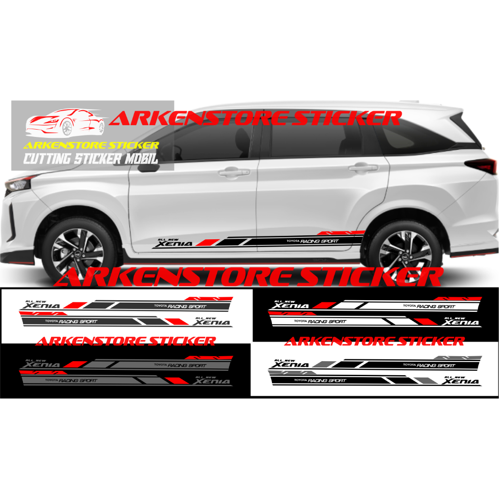 Jual Sticker toyota all new xenia sticker stiker mobil all new xenia ...
