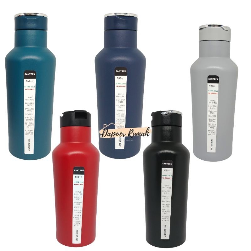 Jual BOTOL TAHAN PANAS DINGIN/500ML BOTOL TERMOS CANTEEN STAINLES STEEL ...