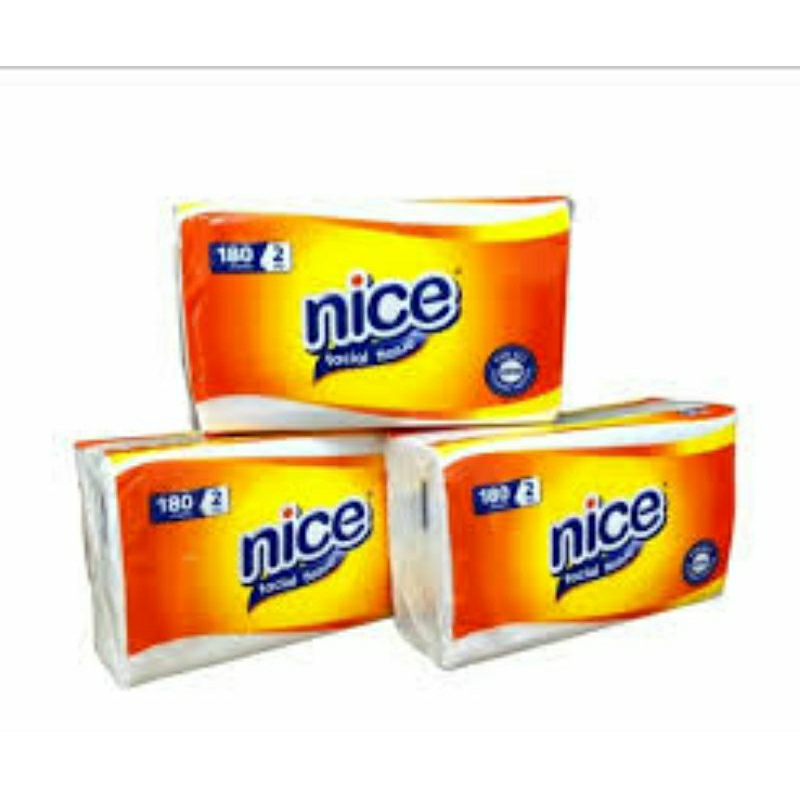 Jual tisue nice 180 sheet lembut dan tidak mudah sobek | Shopee Indonesia