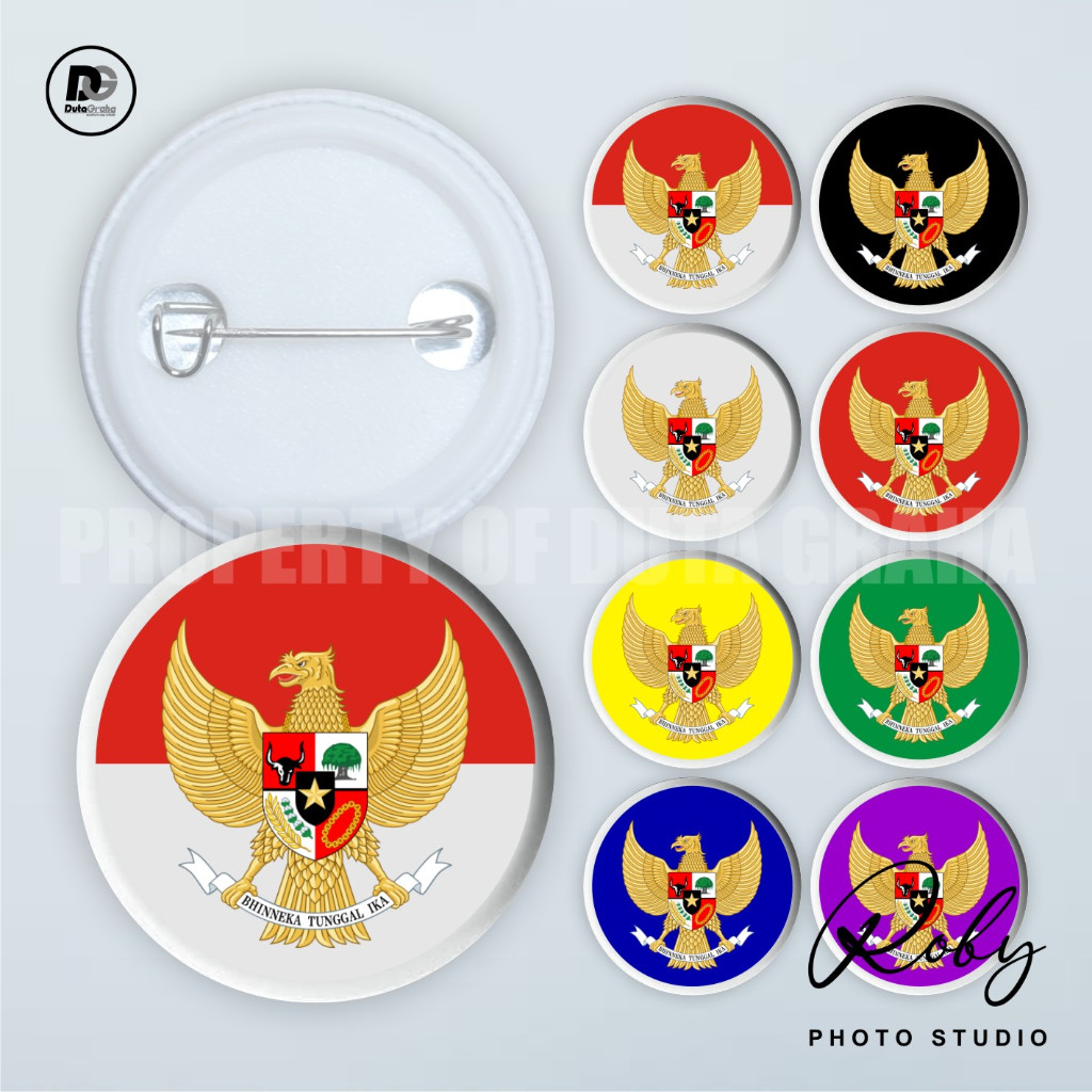 Jual [PIN PRESS] GARUDA PANCASILA VARIAN WARNA Pin Bros Aksesoris ...