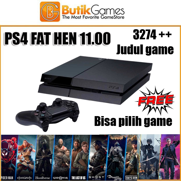 Jual Sony PS4 Fat Playstation 4 Fat CFW Hen 500GB 1TB Full Game | Shopee Indonesia