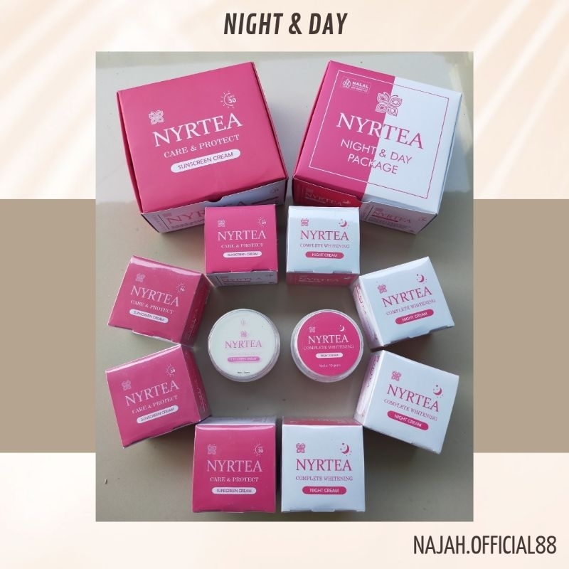 Jual PAKET KOMPLIT SKINCARE NYRTEA DAY AND NIGHT CREAM NYRTEA || FREE ...