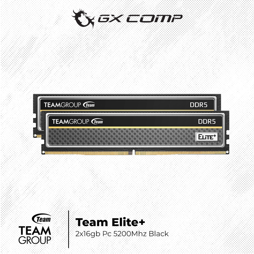 Jual Team Elite Plus DDR5 2X16GB 5200Mhz | Memory Ram 32GB PC 5200 ...
