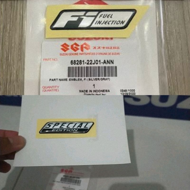 Jual logo stiker sticker emblem Fi fuel injection injeksi spesial edisi ...