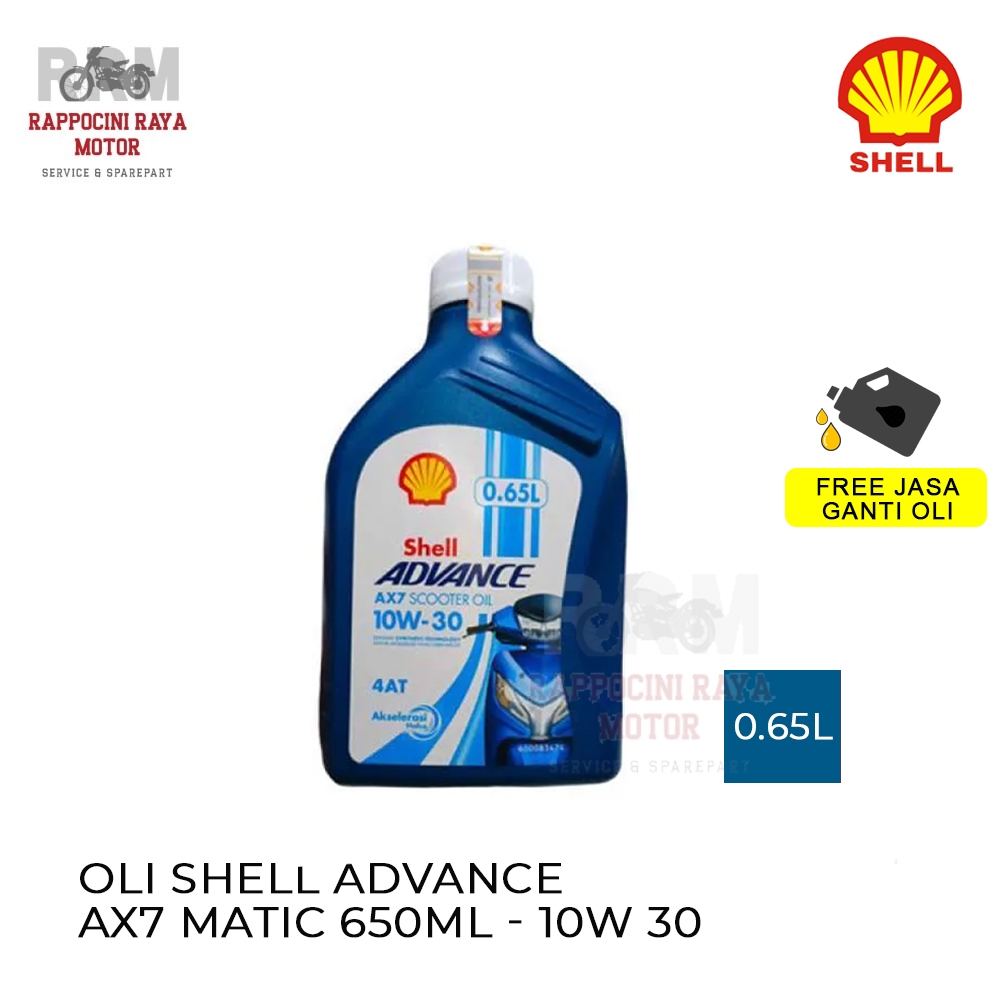 Jual OLI SHELL ADVANCE AX7 MATIC 0,65 L 10W-30 / 650 ML | Shopee Indonesia