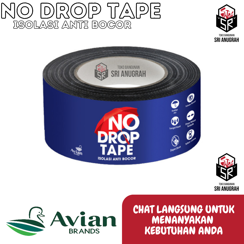 Jual NO DROP Tape Lem Atap Lakban Pelapis Anti Bocor | Shopee Indonesia