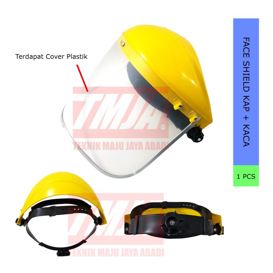 Jual Full Face Shield / Topeng Las Kap + Kaca | Shopee Indonesia