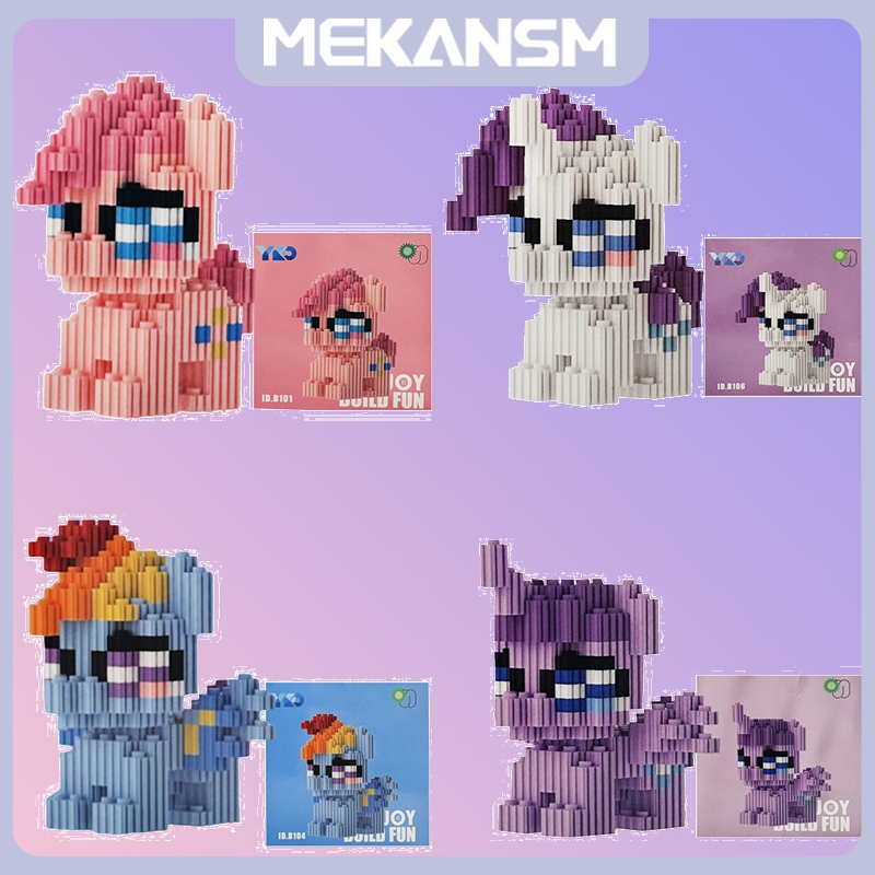 Jual MEKANSM Nano Block My Little Pony Bricks Mainan Kreatif Anak ...