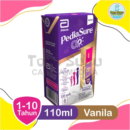 Jual PEDIASURE GO VANILLA 110 ML | Shopee Indonesia