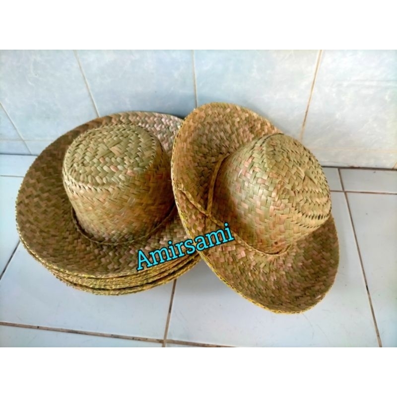 Jual TOPI PURUN/TOPI JERAMI NATURAL 31cm ,ANYAMAN RAPI &BERSIH /Floppy ...