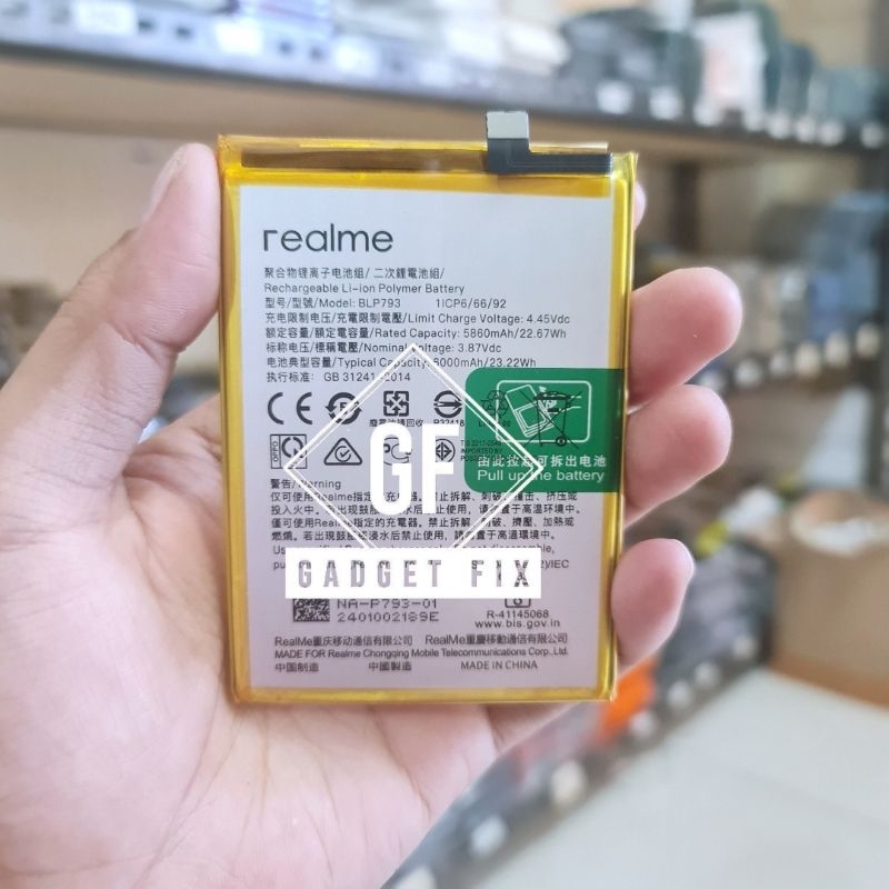 Jual Baterai Batre Realme BLP793 Original HP Realme C15 RMX2180 Battery ...