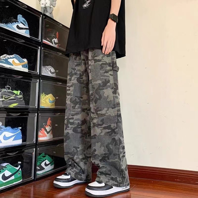 Jual KeyBoy Celana panjang pria cargo baggy straight celana dewasa cowok longgar kulot korean ...