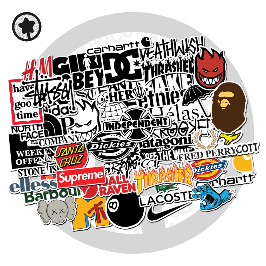 Jual STICKER PACK LOGO BRAND HYPEBEAST AESTHETIC | STIKER LAPTOP HP ...