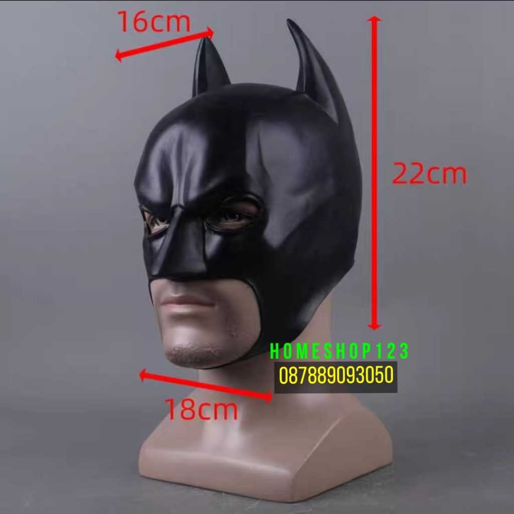 Jual Topeng latex premium BATMAN, COSPLAY BATMAN LATEX Grade PREMIUM ...