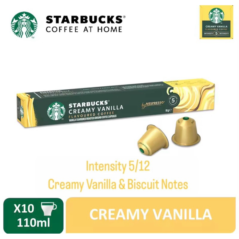 Jual Starbucks NESPRESSO Creamy Vanilla Coffee Capsule - ORIGINAL ...