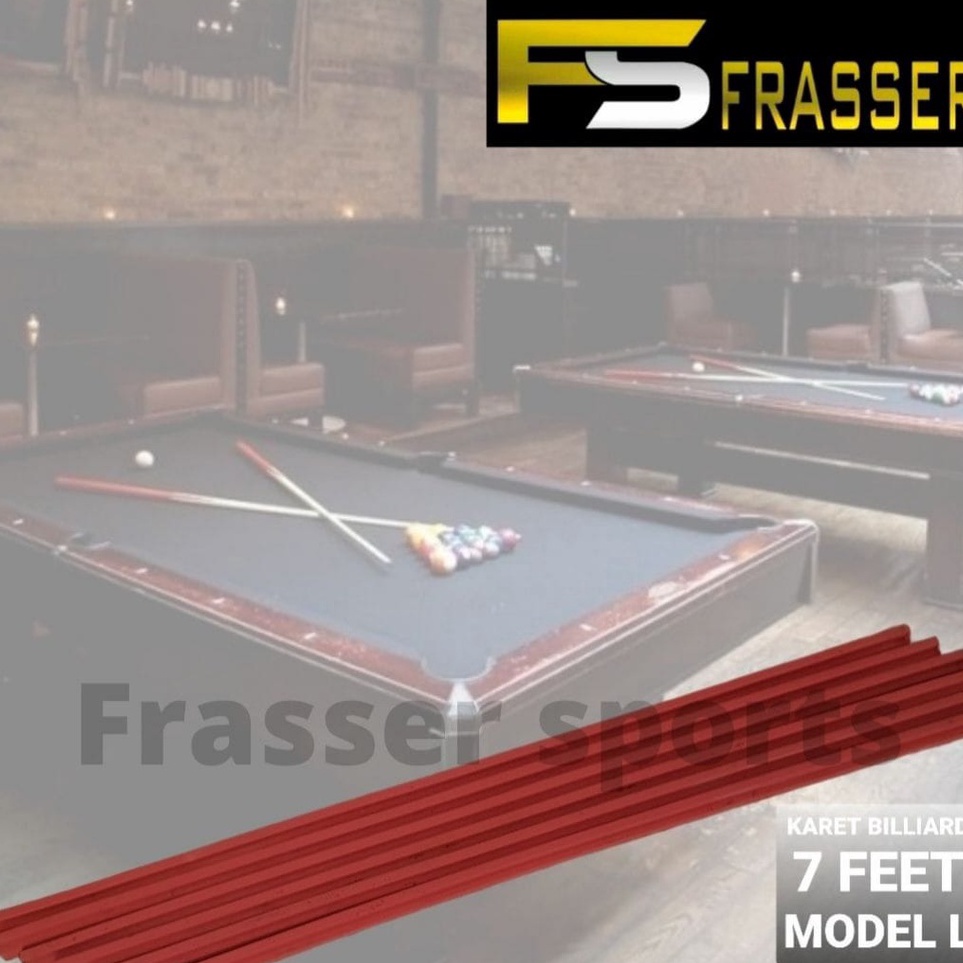 Jual Frasser Karet Ban Meja Billiard 7 atau 8 Feet model L Karet Meja ...