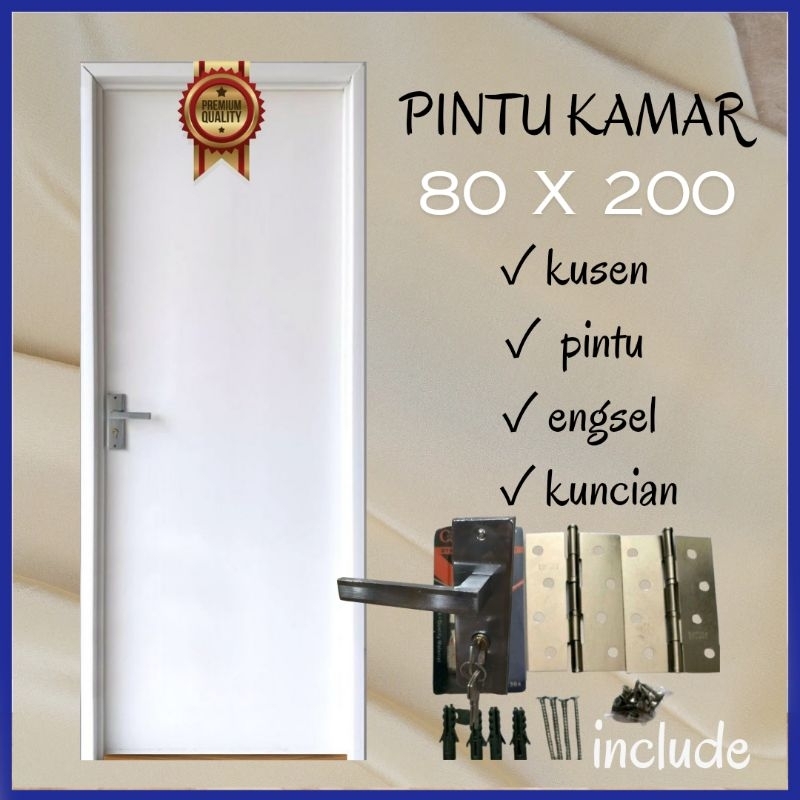 Jual Pintu Kamar Tidur Utama PVC Tebal 80 x 200 cm | Shopee Indonesia