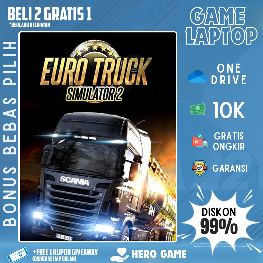 Jual EURO TRUCK SIMULATOR 2 ALL DLC - LINK DOWNLOAD - GAME PC - GAME ...