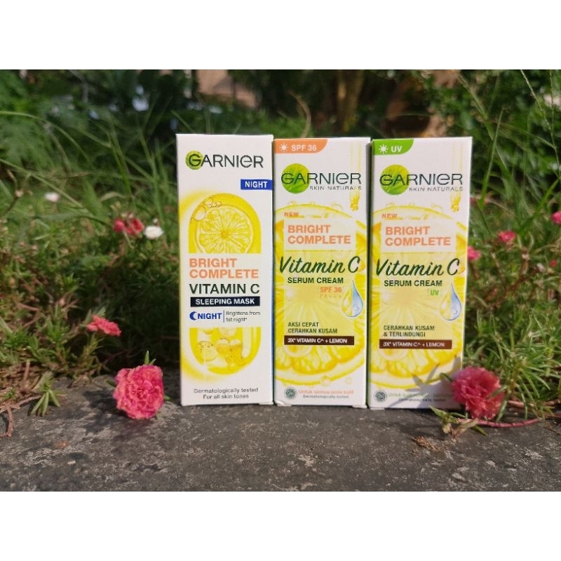 Jual Garnier bright complete day/night cream 20ml | Shopee Indonesia