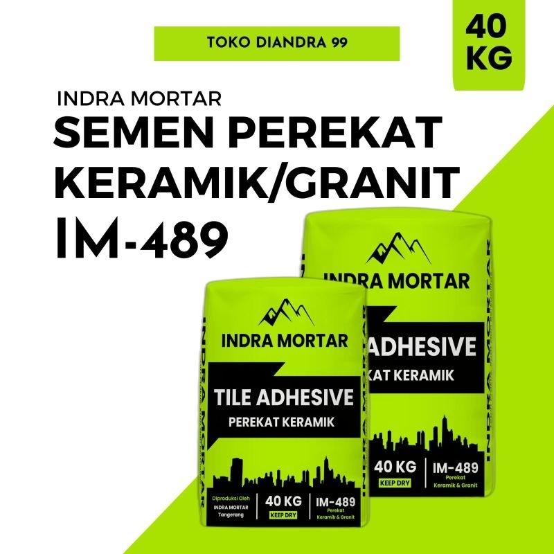 Jual Semen Mortar Instan||Semen Perekat Keramik&Granit IM489||Indra ...