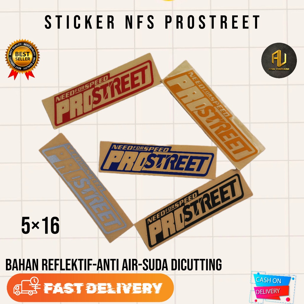 Jual STICKER NFS NEED FOR SPEED STICKER CUTTING PROSTREET NFS STICKER ...