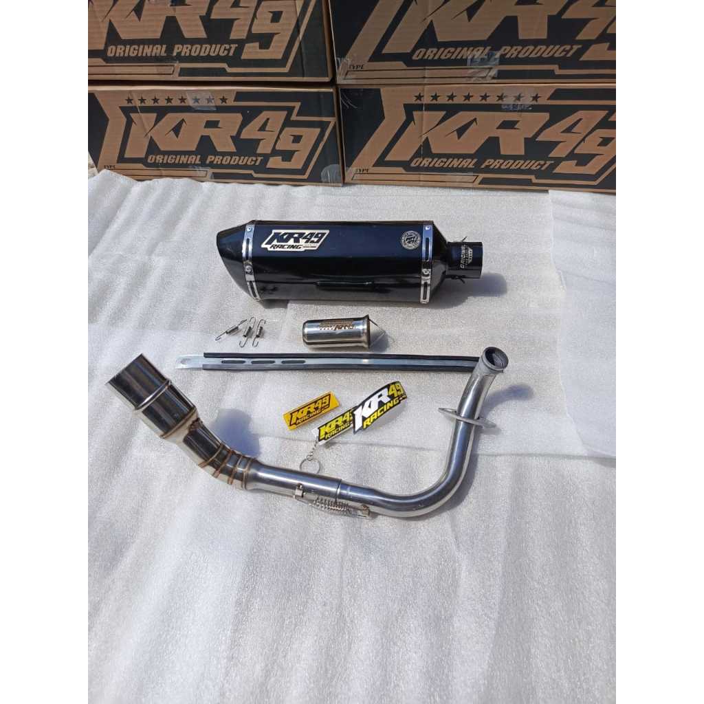 Jual KNALPOT STANDAR RACING MATIC PREMIUM KR49 UNTUK NMAX AEROX VARIO ...