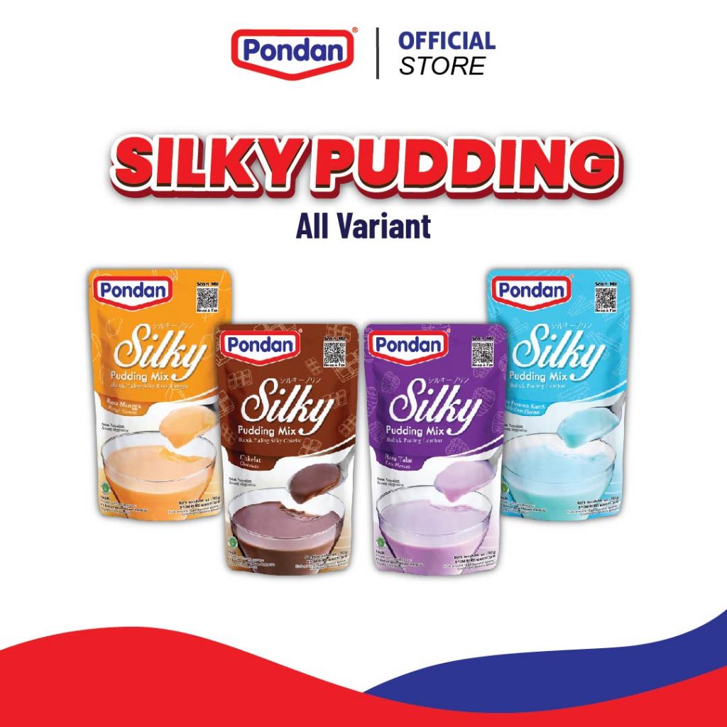 Jual Pondan Silky Pudding 100g isi 4 rasa (Mangga, Cokelat, Taro ...
