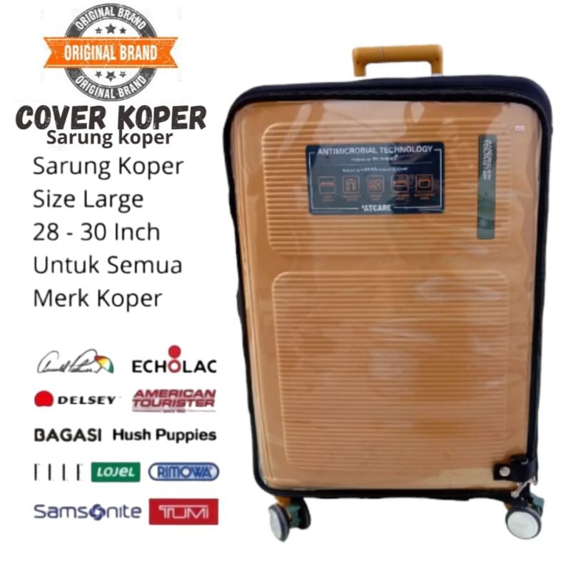 Jual Sarung Koper Luggage Cover Pelindung Koper Plastik/Mika & Kain ...