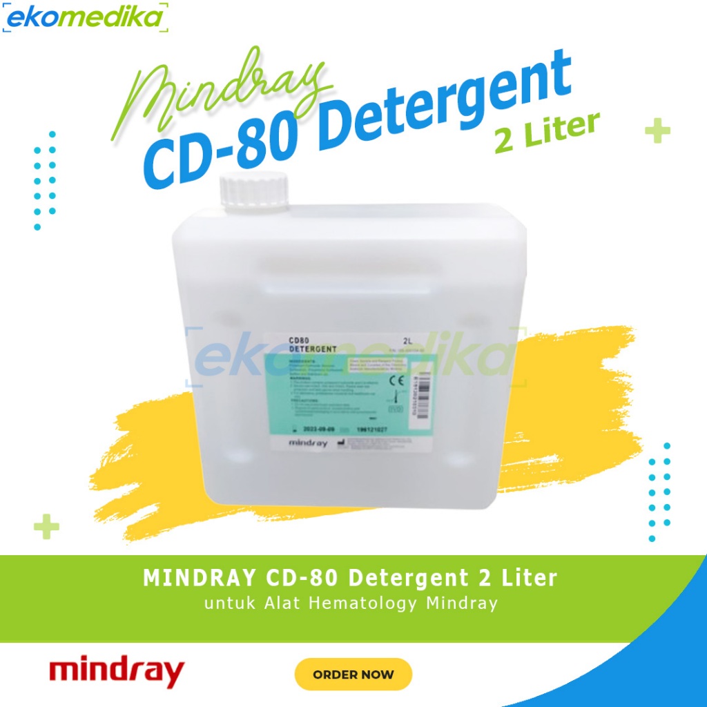 Jual MINDRAY CD-80 Detergent 2 Liter / Reagen Detergen Hematology ...