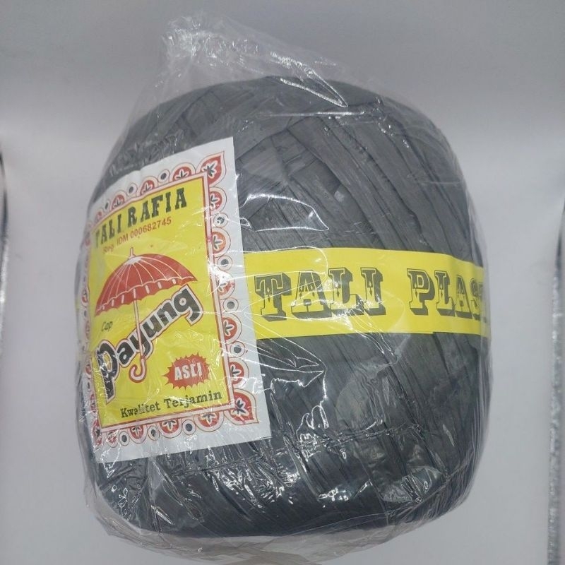 Jual tali rafia hitam merk payung berkulitas 1kg | Shopee Indonesia
