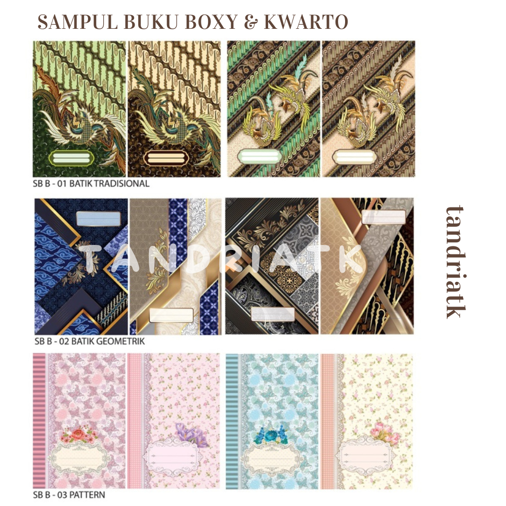 Jual [1 PAK] Isi 20 Lembar Sampul Buku Tebal Boxy / Kwarto SIMPATY ...