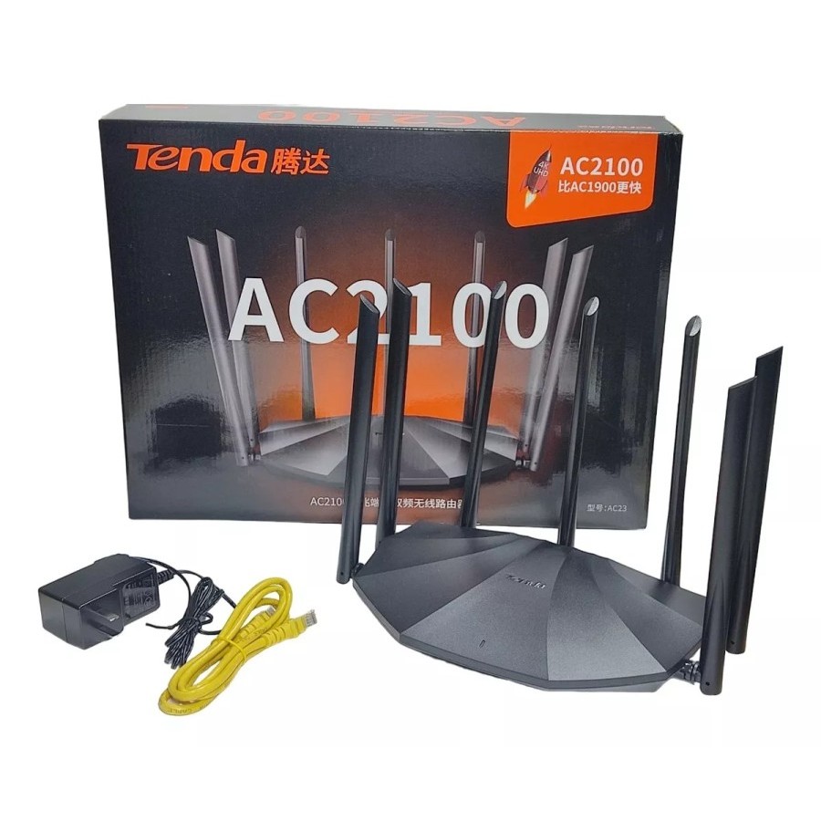 Jual Router Wifi AP Extender TENDA AC23/ AC2100 MU-MIMODual Gigabit ...