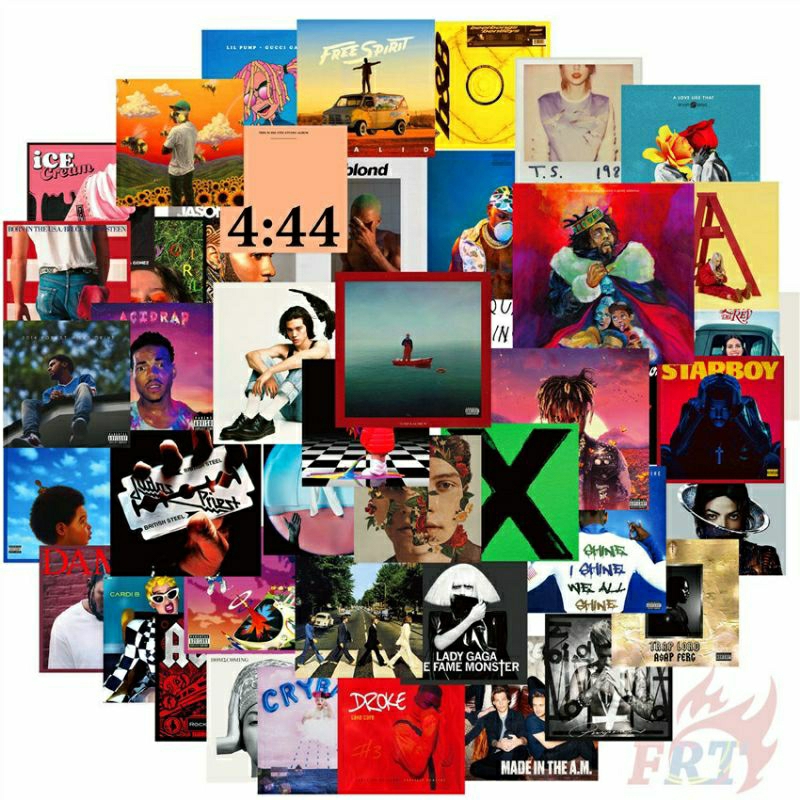 Jual Stiker Pack Album Musik Stiker Album Style 260482- Stiker High ...