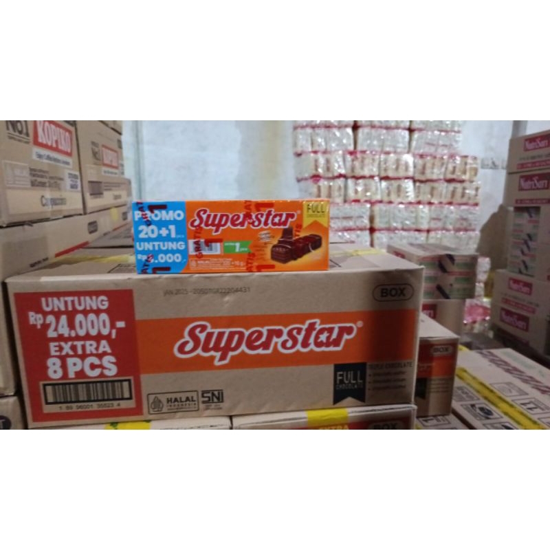 Jual superstar coklat wafer box termurah KEMASAN BARU isi 20pcs ...