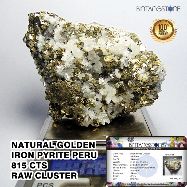 Jual Golden Iron Pyrite Peru Cluster Natural Raw Rough Skeletal Crystal ...