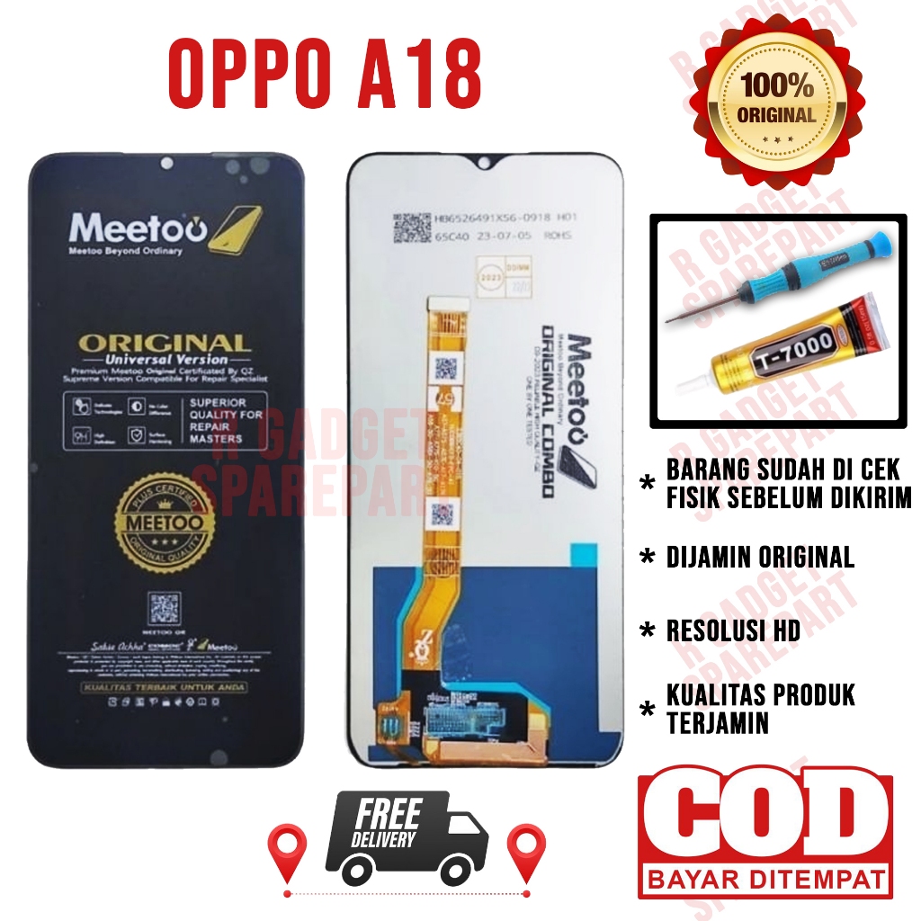 Jual Lcd Oppo A18 Original OEM Quality Lcd Oppo A18 Fullset | Shopee Indonesia