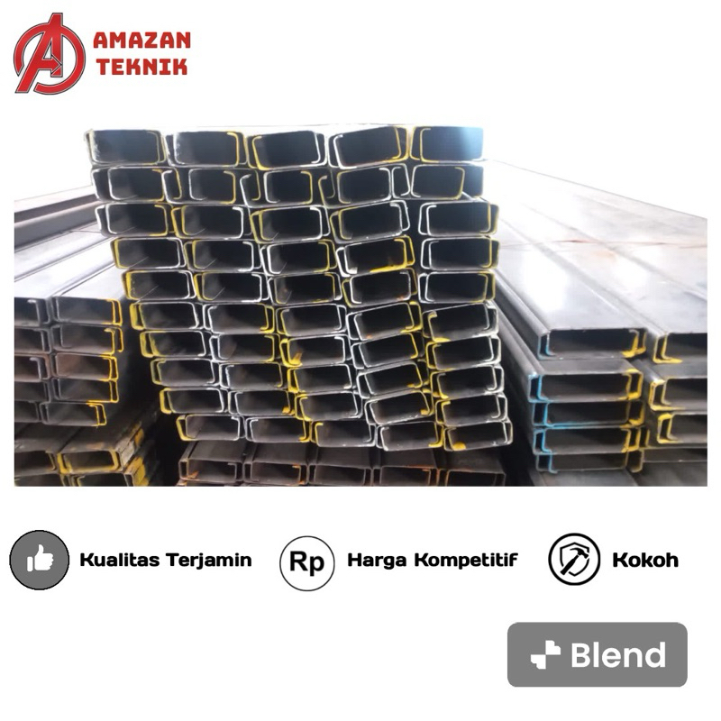 Jual CNP besi 150 x 45 x 2.0 - Kanal C (Grade A) | Shopee Indonesia