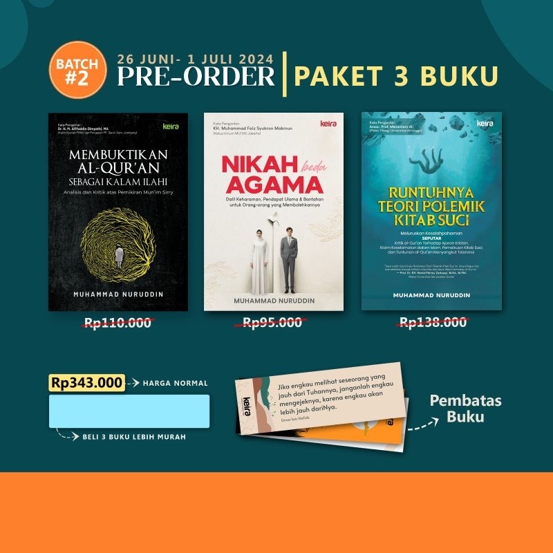 Jual Paket Buku Karya Muhammad Nuruddin | Membuktikan Al-Quran sebagai ...