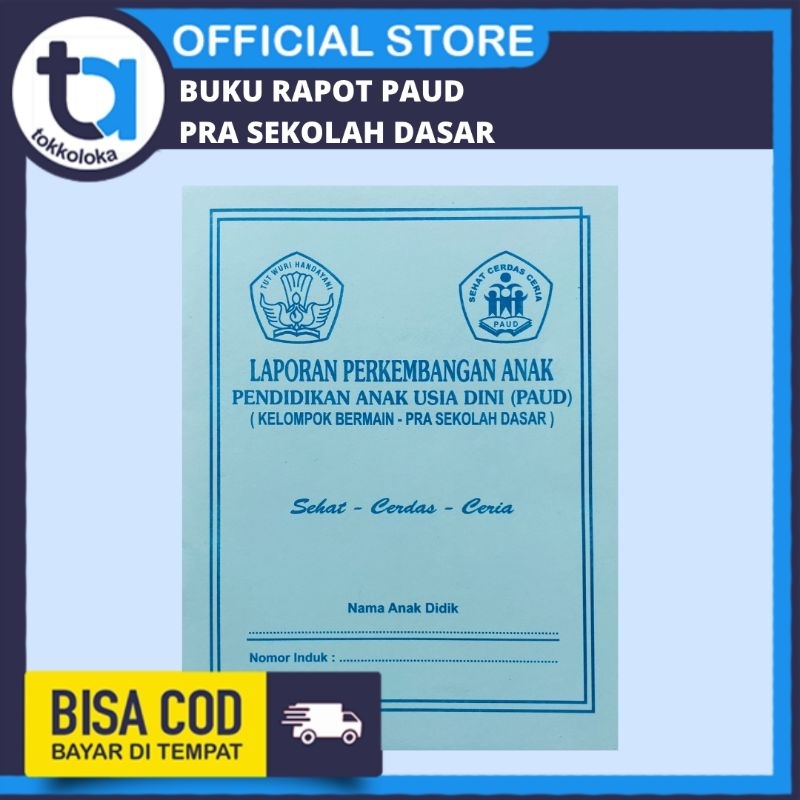 Jual Buku Raport TK/TKA/TPA Rapot Paud Laporan Penilaian Perkembangan Anak Pra Sekolah Dasar ...