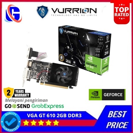Jual VGA VURRION GT 610 2GB DDR3 64Bit GAMING VGA | Shopee Indonesia