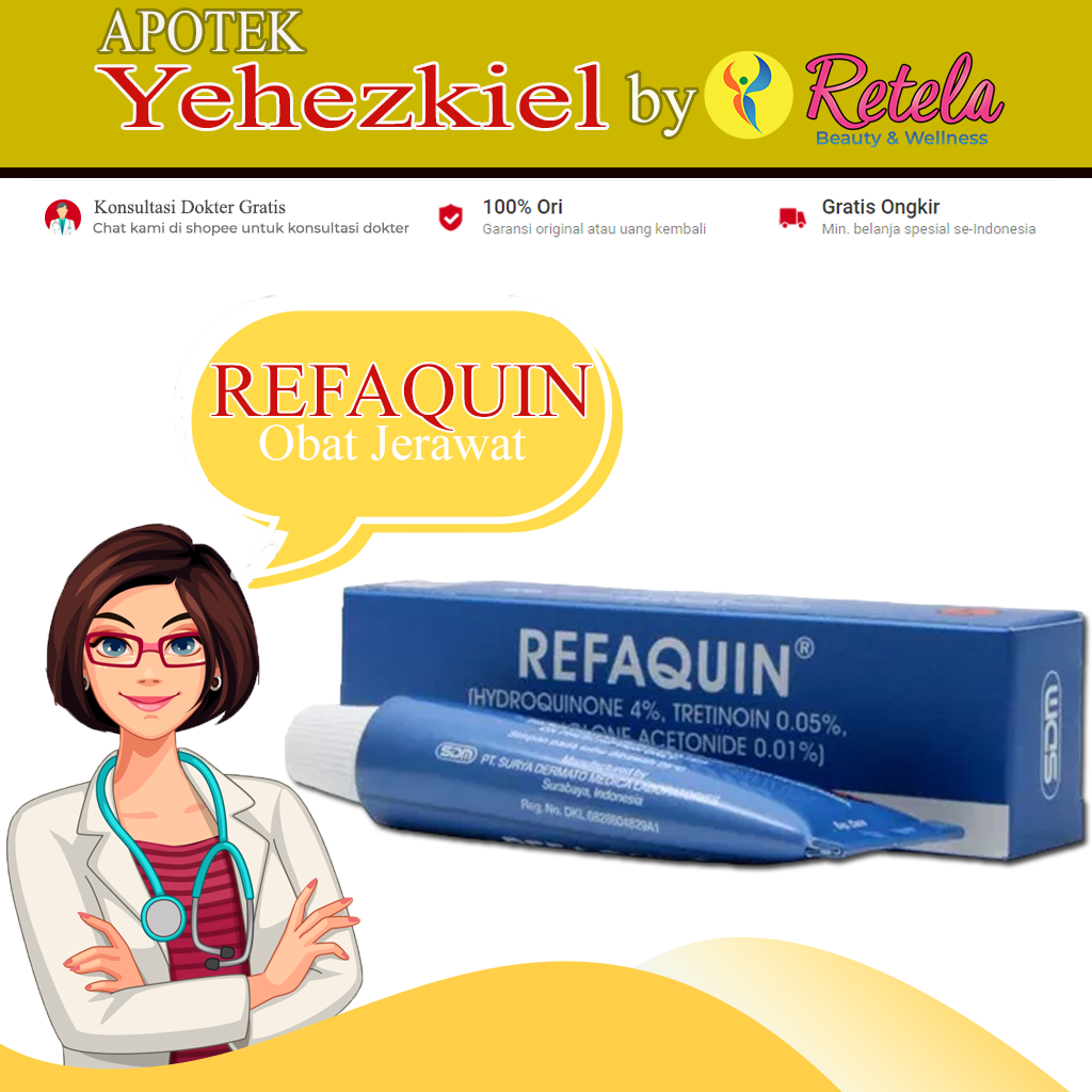 Jual REFAQUIN CREAM 15G 1X1`S | Shopee Indonesia