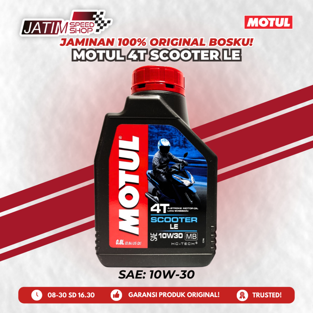 Jual Oli Motul Scooter LE 4T Matic Matik Premium SAE 10W-30 Original ...