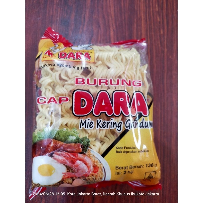 Jual MI CAP BURUNG DARA 136gr( mie kering) merah | Shopee Indonesia