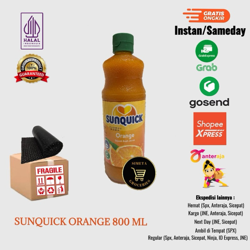 Jual Sirup Sunquick Orange 800 ml | Shopee Indonesia