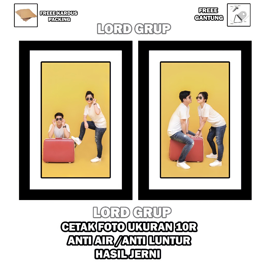 Jual CETAK FOTO UKURAN 10R LIST HITAM PUTIH | Shopee Indonesia