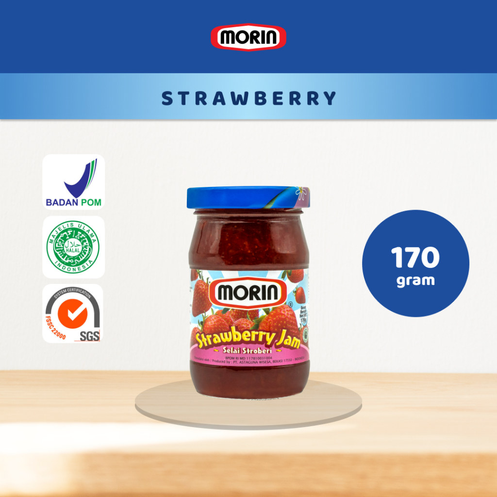 Jual Morin Selai Strawberry 170 Gr - Selai Buah Stroberi | Shopee Indonesia