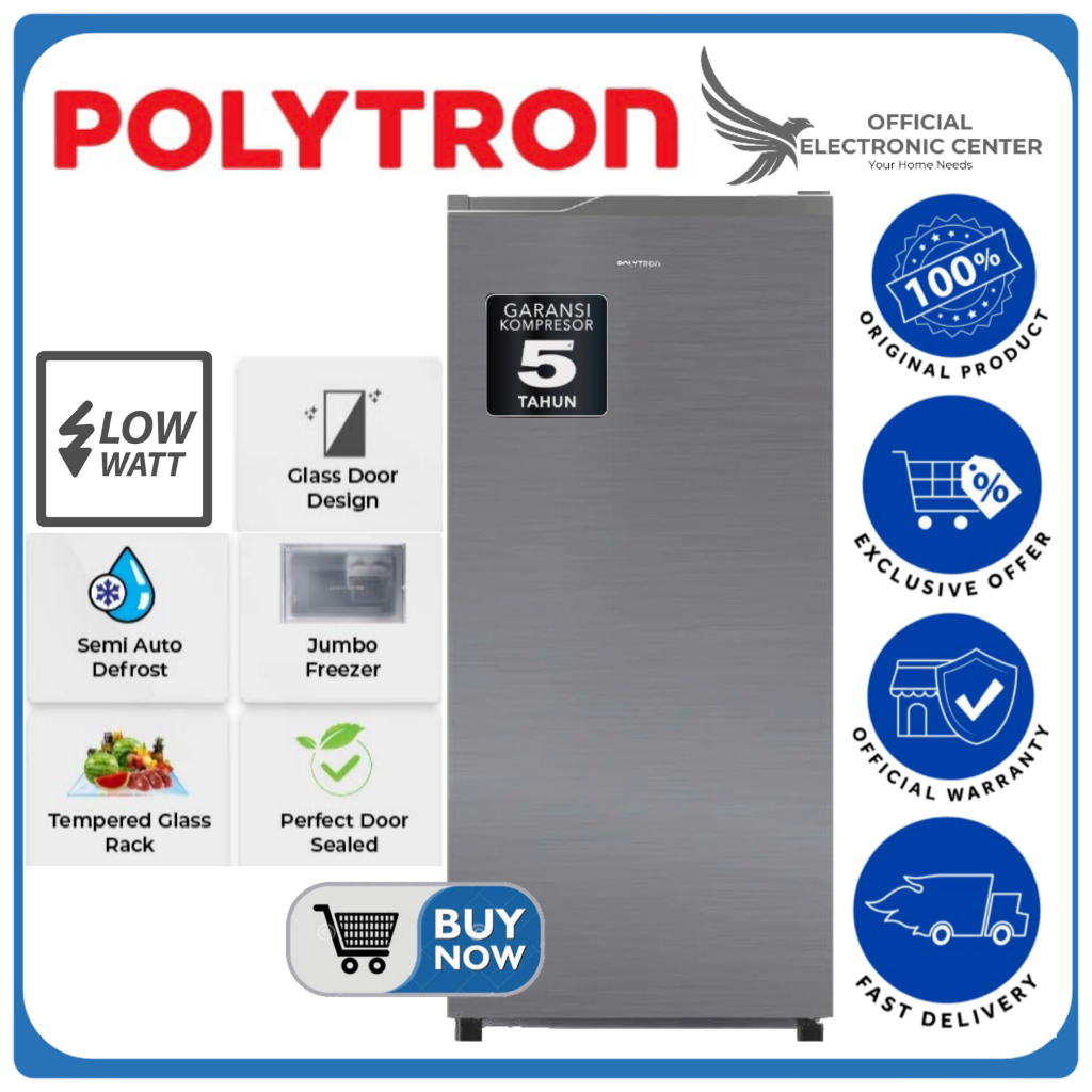 Jual KULKAS POLYTRON 1 PINTU PRA-18ZS PRA18ZS PRA 18ZS BELLEZA LEMARI ...