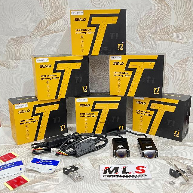 Jual Lampu SENLO T1 PLUS 50W mini laser grill projie aero slim tipis ...