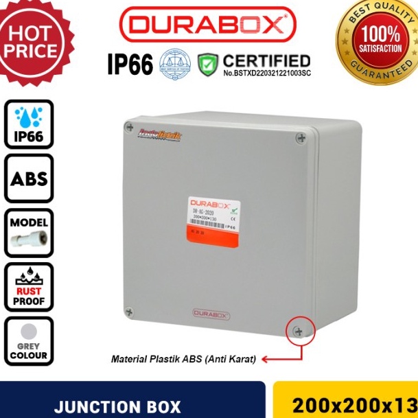 Jual KP8 Box Panel Plastik 2x2 x 13 mm Durabox Junction MURAH | Shopee ...